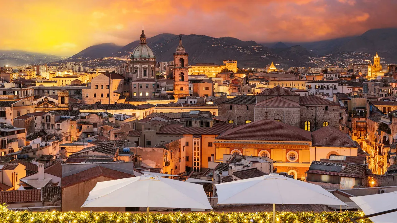 Palermo skyline at dusk, Sicily, Italy - Palermo, Sicily, Italy - Daily ...