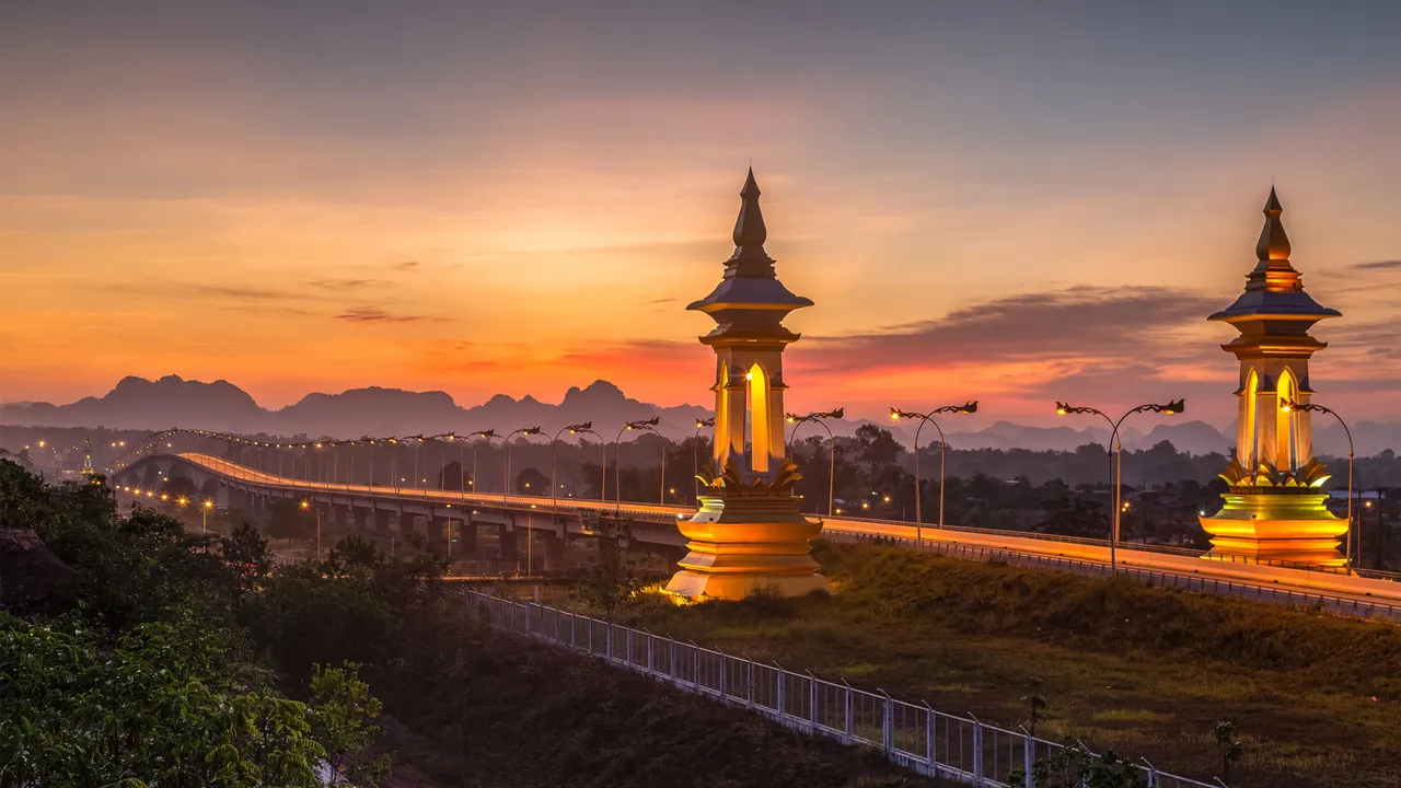 Third Thai-Lao Friendship Bridge connecting Laos and Thailand - Third ...